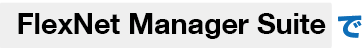 IT資産管理製品 「FlexNet Manager Suite」アプリケーションストア「App Portal」：License Guard ...